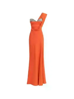 GEMY MAALOUF Embellished One-shoulder Gown