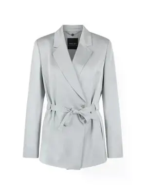 MARCCAIN Belted Wrap-around Blazer - Grey