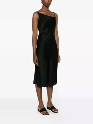 Stella McCartney Asymmetric Cowl-neck Midi Dress