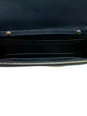 Celine Tricolor Leather Pocket Envelope Flap On Chain Crossbody Bag - Blue