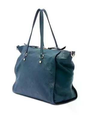 LOUIS VUITTON Monogram Empreinte Lumineuse Pm Satchel - Blue