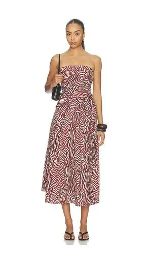 Proenza Schouler White Label Maisy Strapless Top - Rust