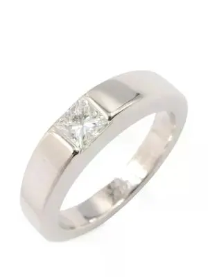 Cartier White Gold Princess-cut Diamond Ring