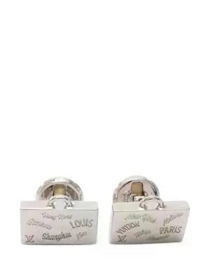 LOUIS VUITTON 2017 Logo-motif Cufflinks - Silver