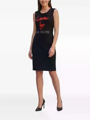 Moschino Embroidered Sleeveless Dress