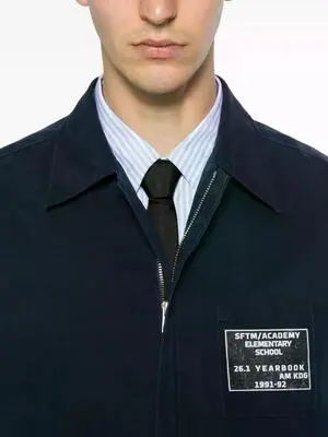 SONG FOR THE MUTE Logo-patch Zip-up Jacket