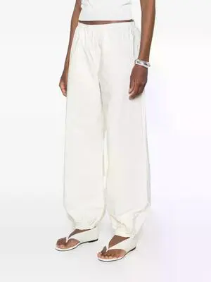 Paloma Wool Off-white Crinkled Texture Tapered Trousers