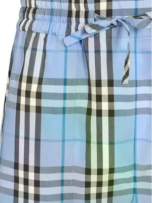 Burberry Check Print Drawstring Shorts