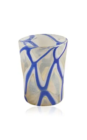 Tresse Murano Water Glass - Navy