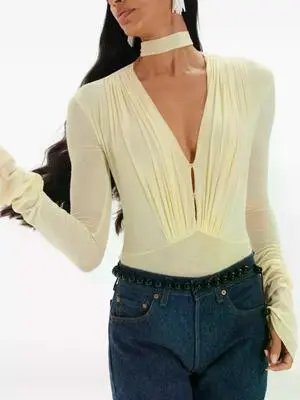 MANURI Suki Bodysuit - Yellow
