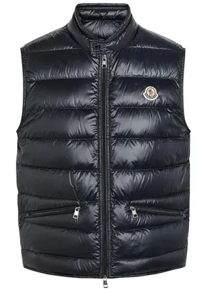 Moncler Padded High-neck Zip-up Gilet - Navy
