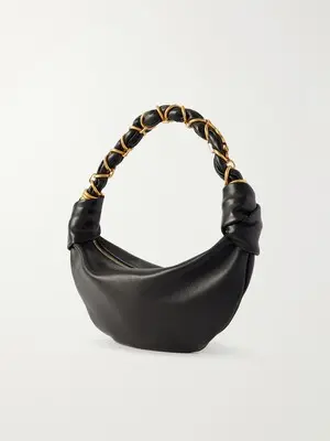 Saint Laurent Amalia Mini Leather Shoulder Bag - Black
