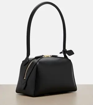Alaïa Le Bouledogue Small Leather Shoulder Bag - Black