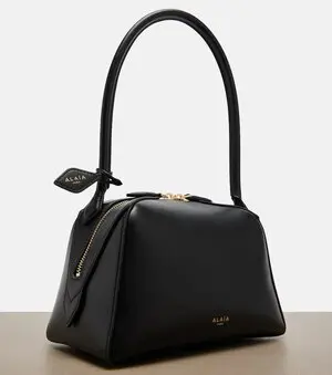 Alaïa Le Bouledogue Small Leather Shoulder Bag - Black