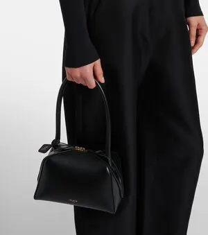 Alaïa Le Bouledogue Small Leather Shoulder Bag - Black