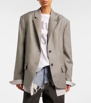 Acne Studios Striped Wool Jacket