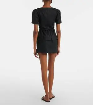 Faithfull The Brand Jane Linen Mini Skirt
