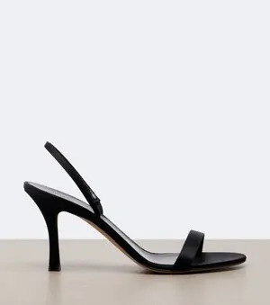 THE ROW Ella Satin Slingback Sandals
