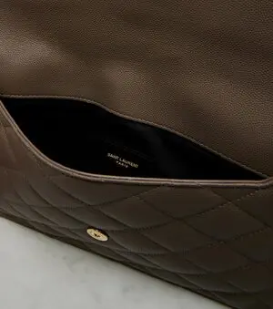 Saint Laurent Quilted Leather Clutch