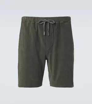 Fedeli Cotton Terry Shorts - Green