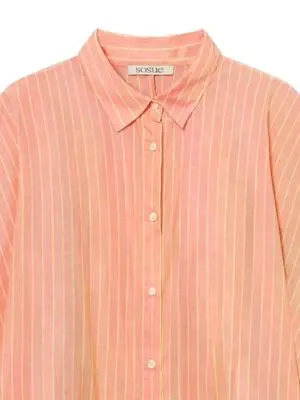 SOSUE Antonia Striped Shirt - Orange