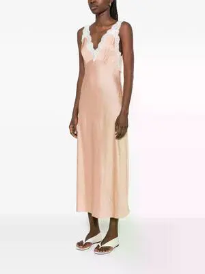 Sandro Lace-trim Embellished Midi Dress