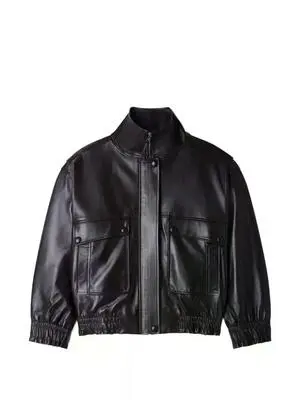 Sandro Leather Jacket - Black