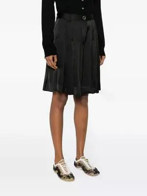 Sandro High-waisted Pleated Shorts