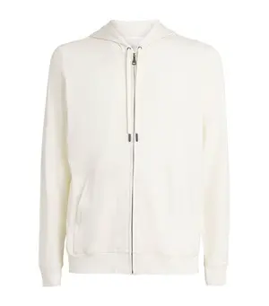 Derek Rose Micromodal Full Zip Hoodie - Neutral
