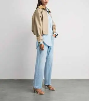 Rag & Bone Trompe-l'oeil Wide-leg Trousers - Blue