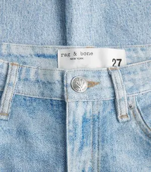Rag & Bone Trompe-l'oeil Wide-leg Trousers - Blue