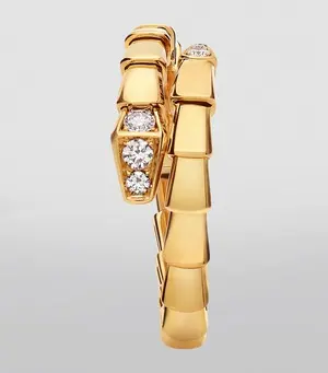 BVLGARI Serpenti Viper Ring In Yellow And Diamonds