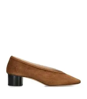 Le Monde Beryl Leather Luna Pumps - Brown
