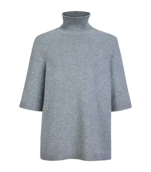 Alaïa Cashmere-blend High-neck Sweater