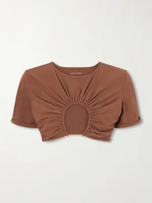 Christopher Esber U Prong Tee Bikini Top - Brown
