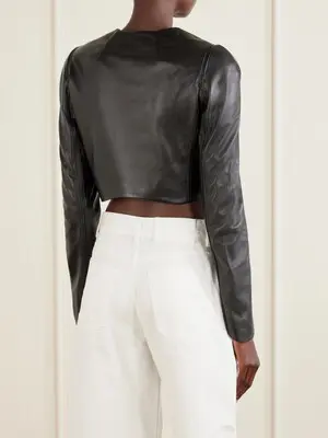 Alaïa Leather Biker Jacket - Black