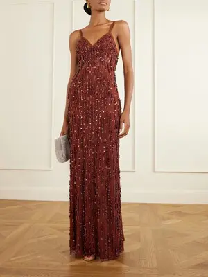 Jenny Packham Ishbel' Sequin Embellished Gown