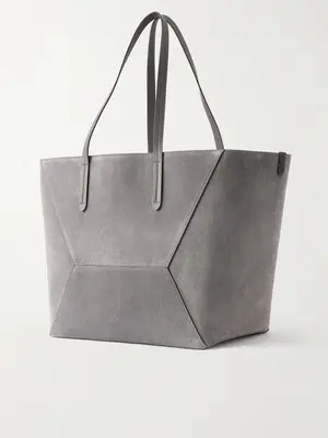 Brunello Cucinelli Suede Maxi Tote - Gray