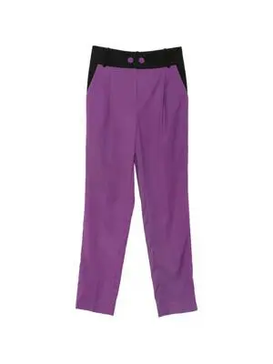 MITILIANE COUTURE Tailored Pleated Trousers - Purple