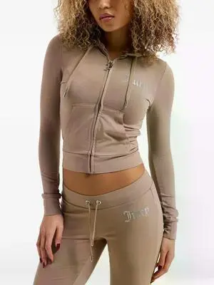 Juicy Couture Diamanté Logo Zip-through Hoodie