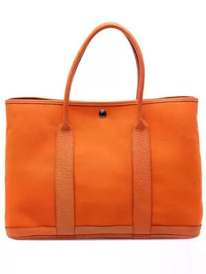 Hermès 2012 Toile And Negonda Garden Party 36 Tote Bag - Orange