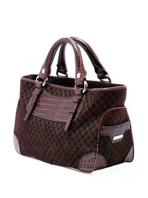 Celine Macadam Suede Boogie Handbag