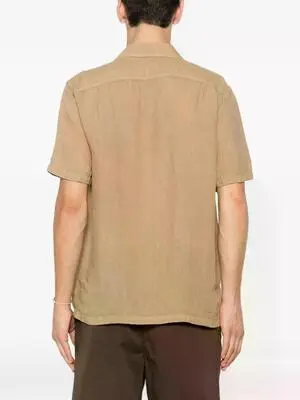 120% Lino Short-sleeve Camp-collar Shirt