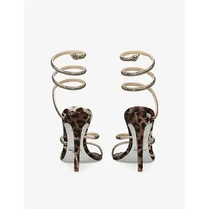 Rene Caovilla Leo 105 Embellished Stiletto Sandals - Mult/other