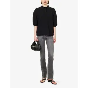 7 For All Mankind Bootcut Flared Leg Jeans In Grey Wash