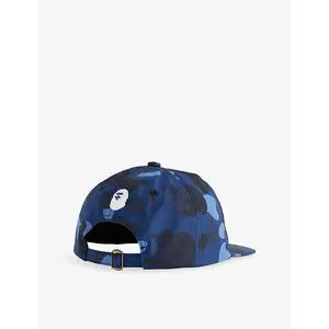 A BATHING APE Colour Camo Logo Embroidered Baseball Cap - Blue