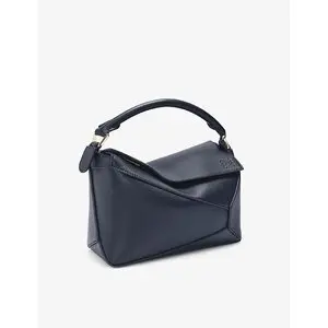 Loewe Puzzle Edge Small Leather Cross-body Bag - Deep Navy