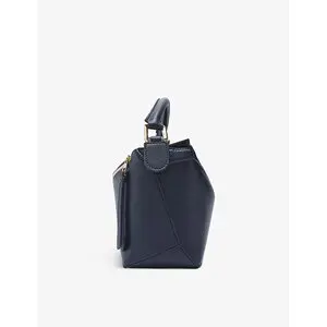 Loewe Puzzle Edge Small Leather Cross-body Bag - Deep Navy