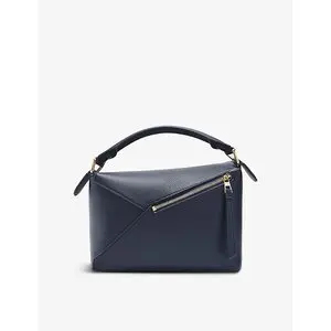 Loewe Puzzle Edge Small Leather Cross-body Bag - Deep Navy