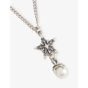 Emanuele Bicocchi Sterling Pendant Necklace With Pearl